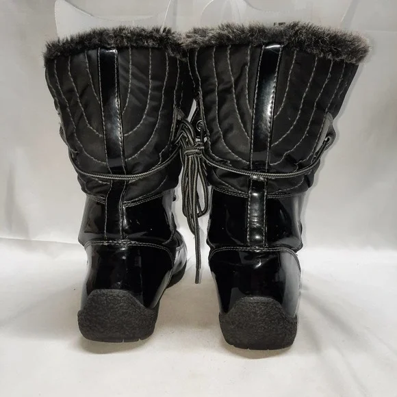 Sporto | Shoes | Sporto Sarah Faux Fur Fleece Lace Up Rubbernylon Black ...
